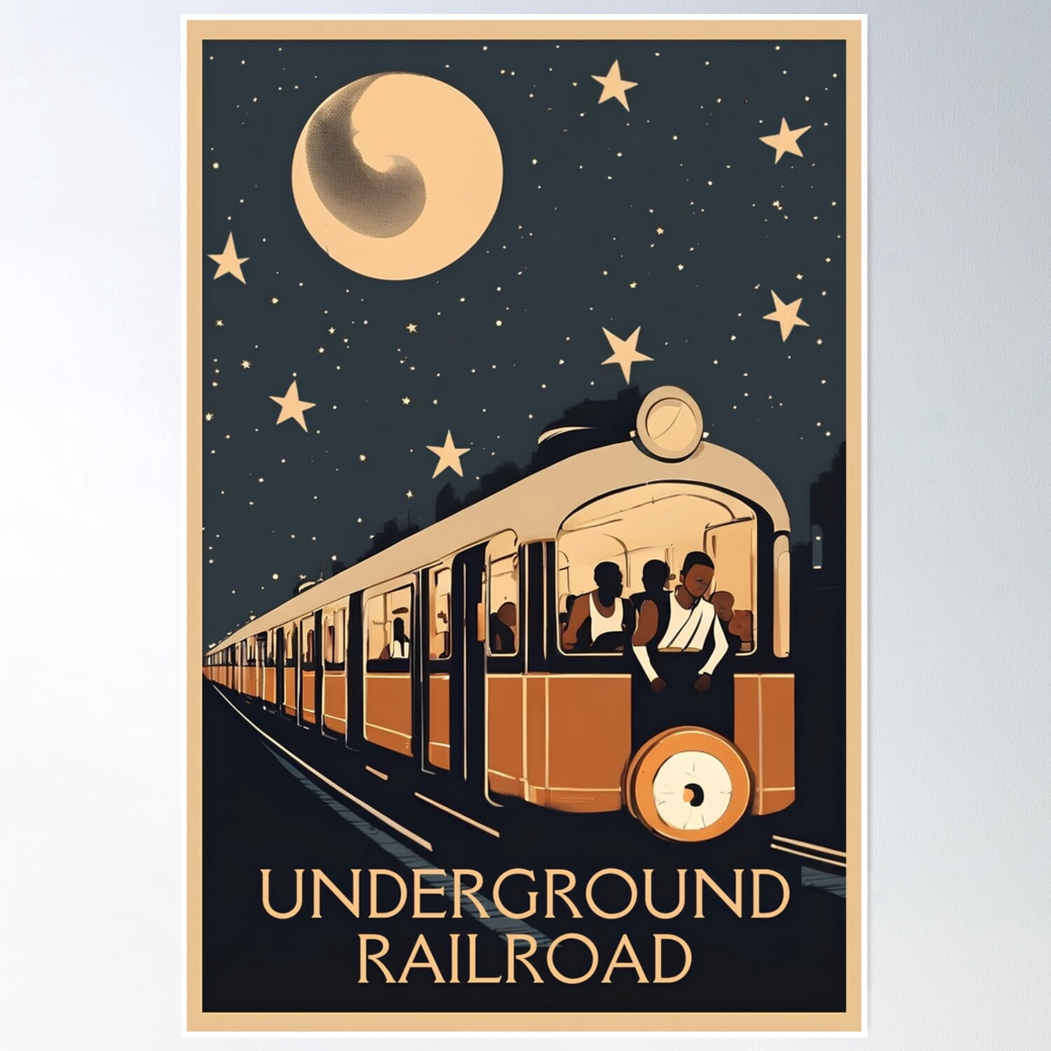 Underground Railroad Poster Wall Art, Modern Wall Decor, 24x36 UNFRAMED ...