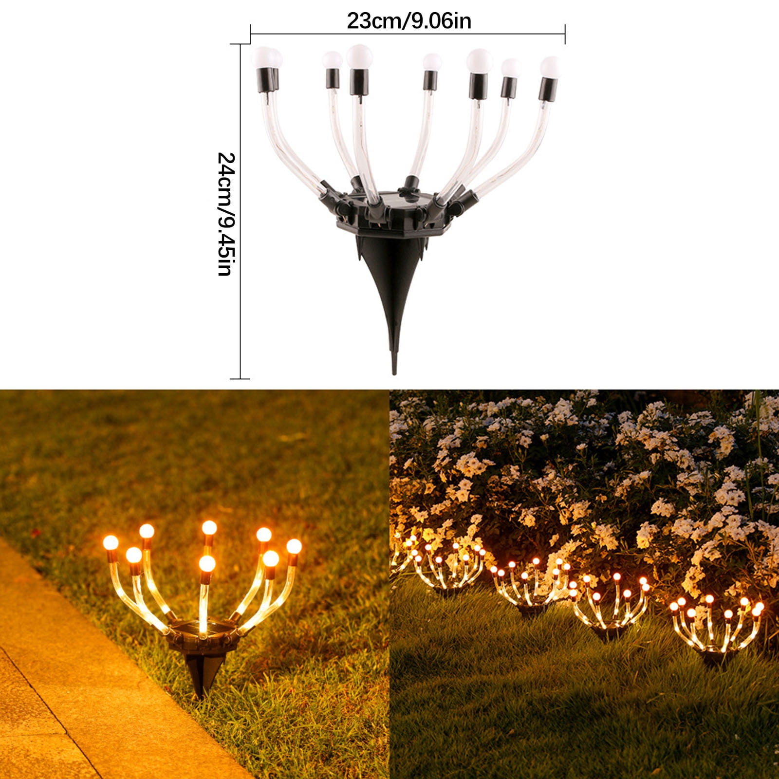 Underground Solar Garden Lights, Stainless Steel Outdoor Landscape ...