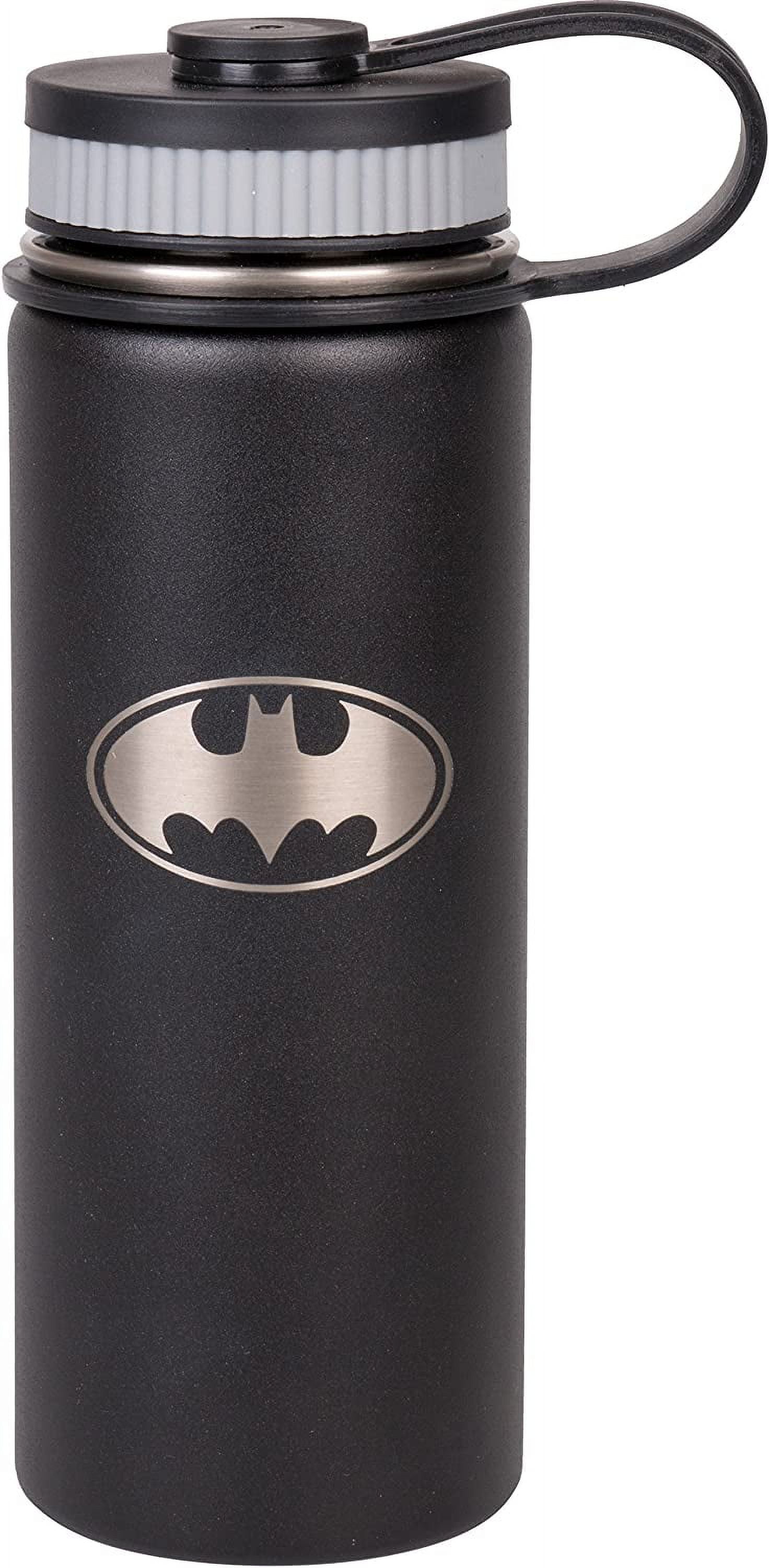 Underground Toys Batman Stainless Steel Water Bottle Thermos, 18oz ...
