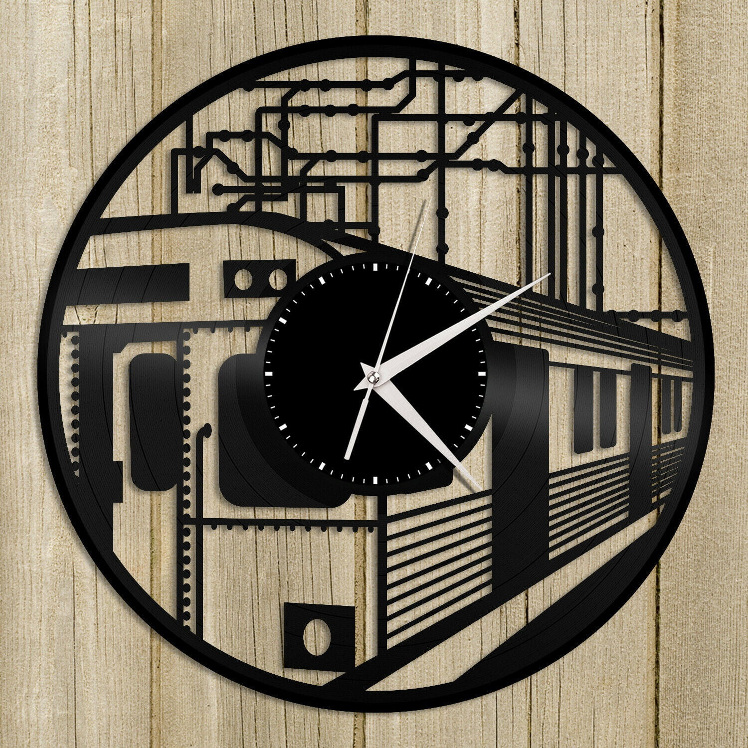 Underground Vinyl Wall Clock Unique Gift for Friends Home Living Room ...