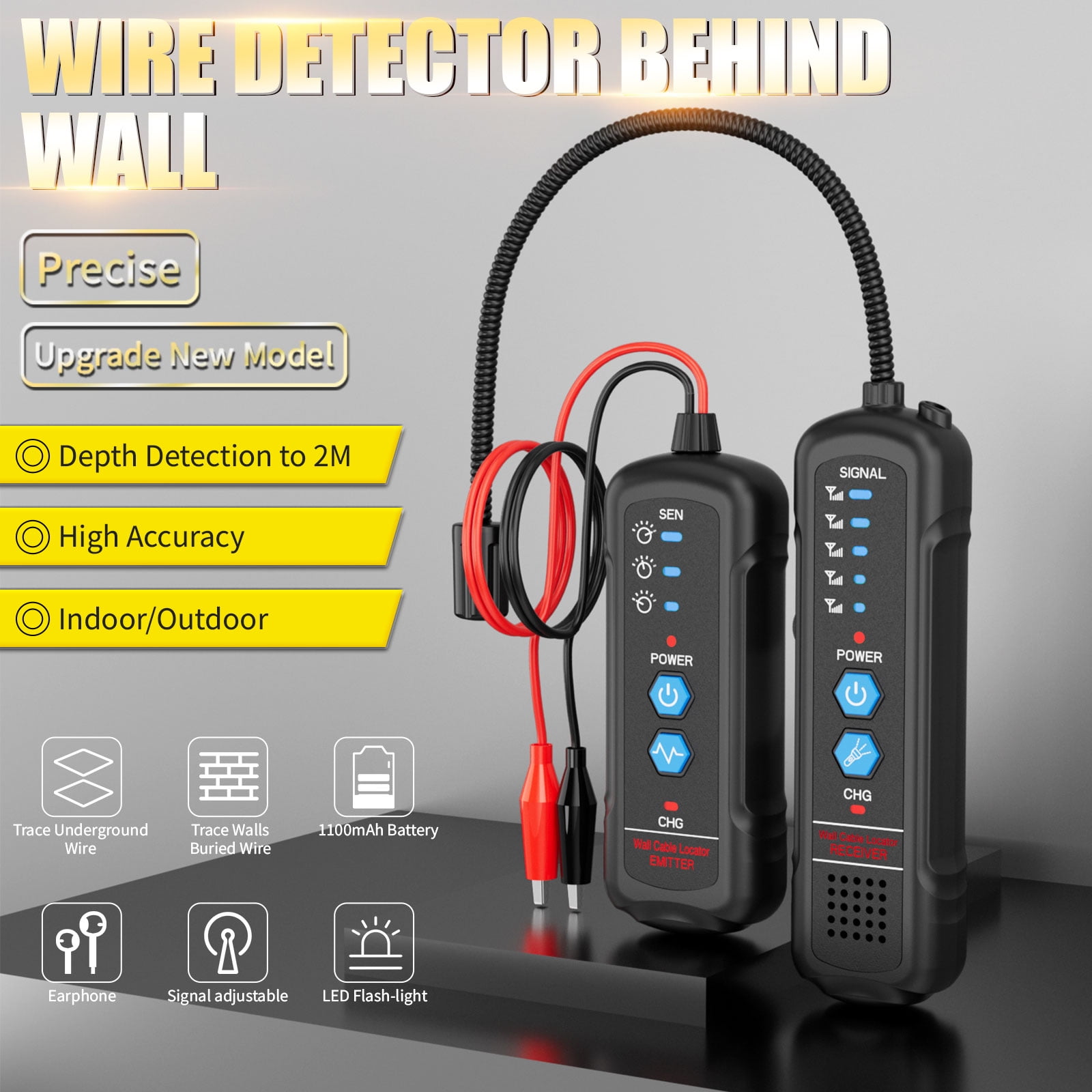 Underground Wire Locator, Electrical Circuit Tracer with Earphone ...