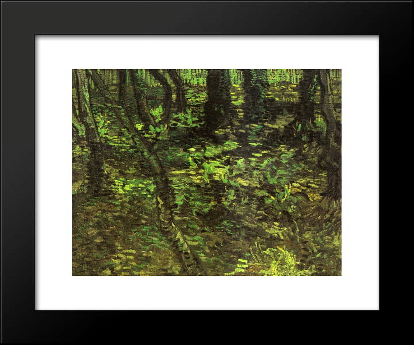 Undergrowth with Ivy 20x24 Framed Art Print by Vincent van Gogh ...