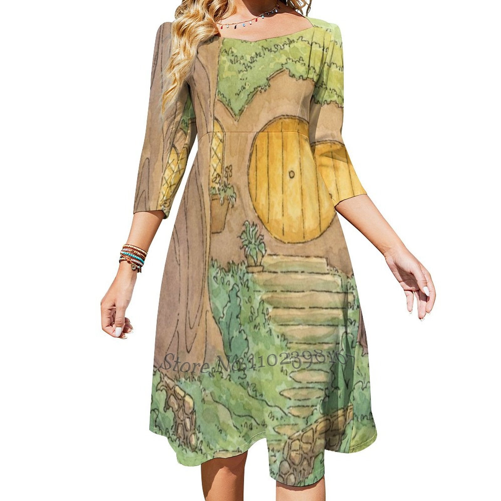 Underhill At Dawn Evening Party Dresses Midi Sexy Dress Female Sweet ...