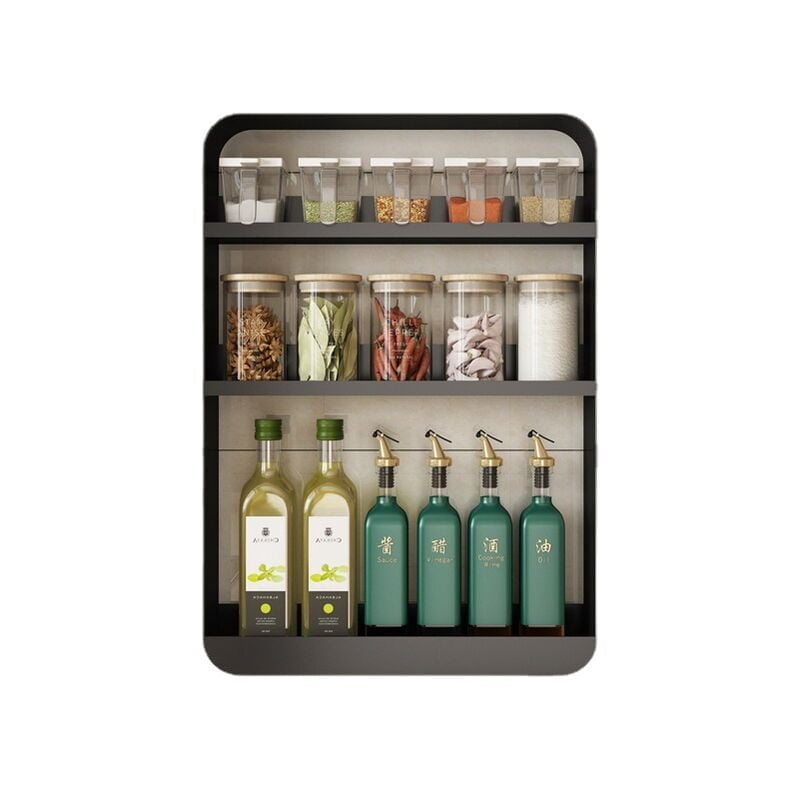 Underlaid wall display with kitchen shelf, bathroom WC storage shelf ...