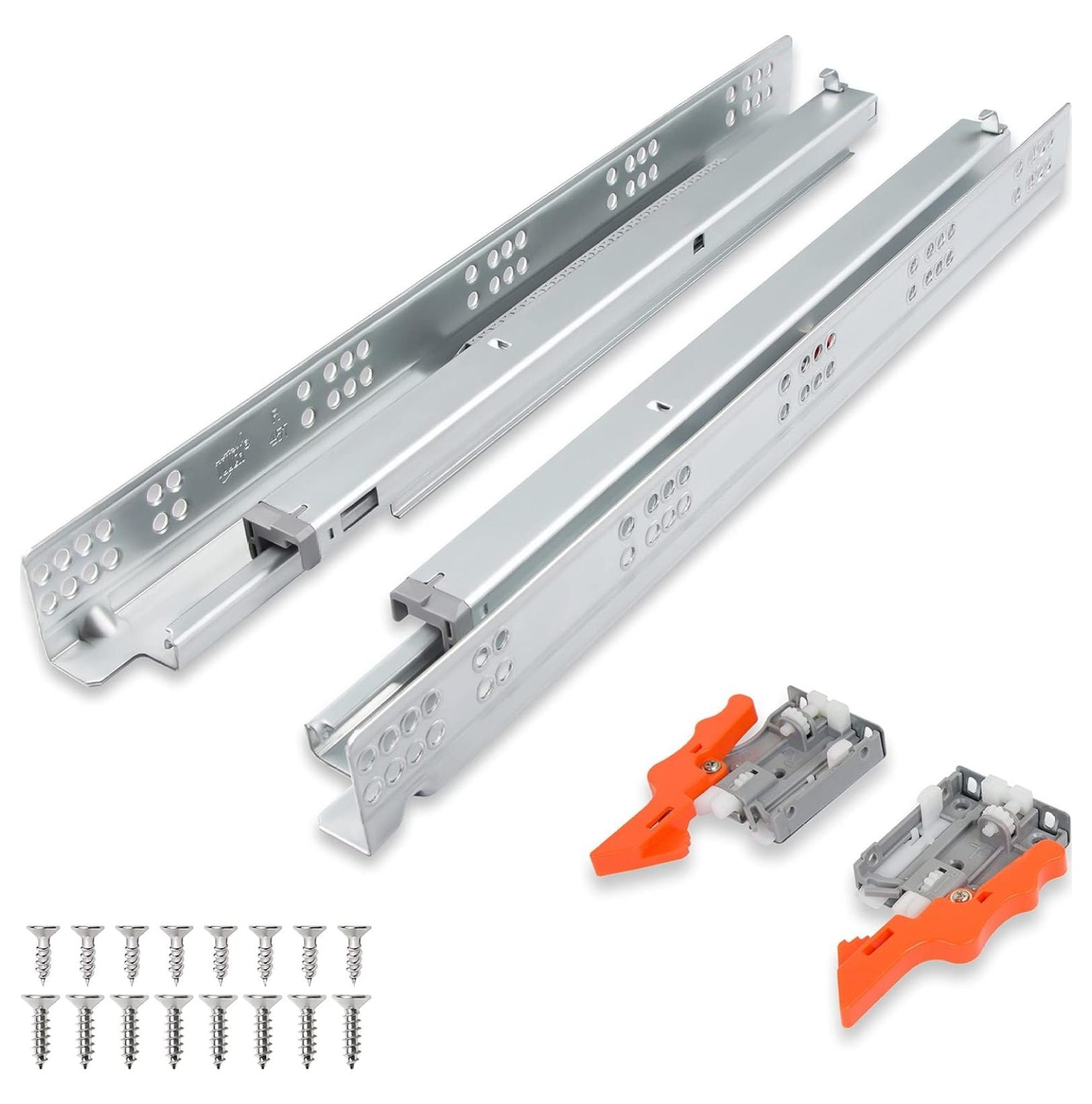 Undermount Drawer Slides, Self-Soft Close (1 Pair, 18 Inch 457mm) for 1 ...