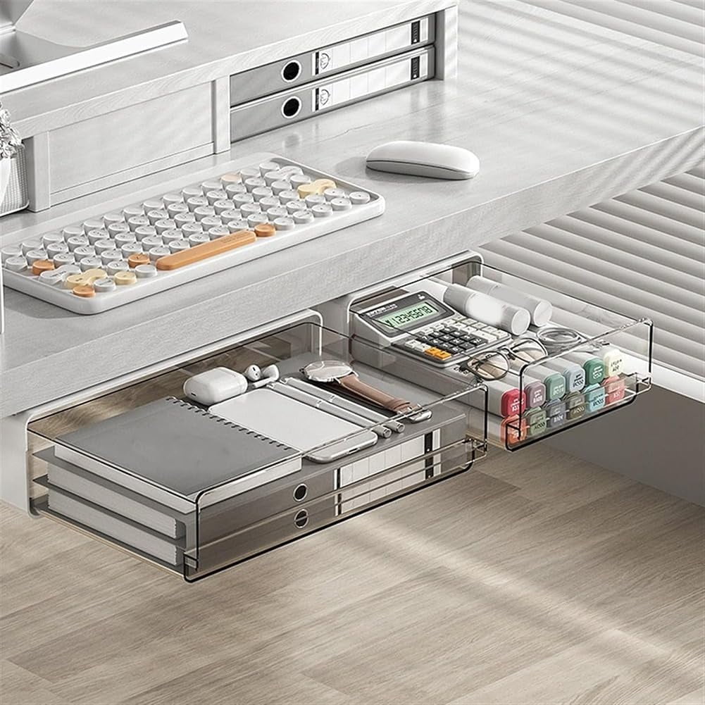 Undermount Drawers, Self Adhesive Drawer Storage Box, Plastic Storage ...