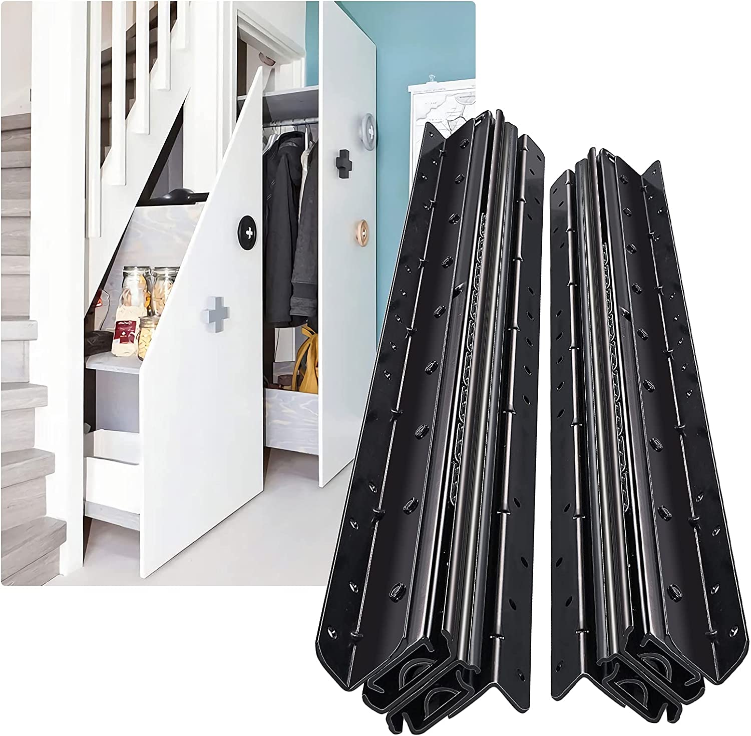 Undermount Heavy Duty Drawer Slides 16 24 32 40 Inch Mount Under 260lb ...