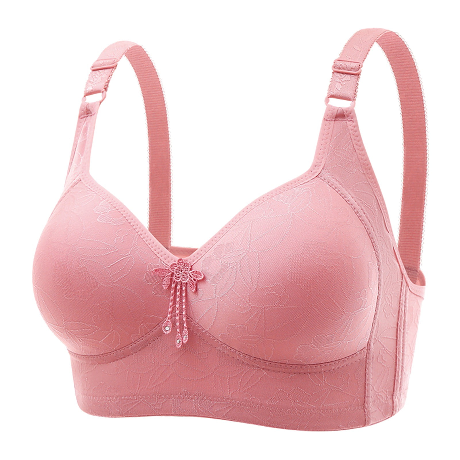 Underoutfit Bras for Women Wireless Push-Up Seamless Bra Solid Print A ...