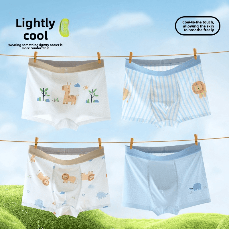 Underpants Children Boy Child Shorts Boy's Square Panties Breeches ...