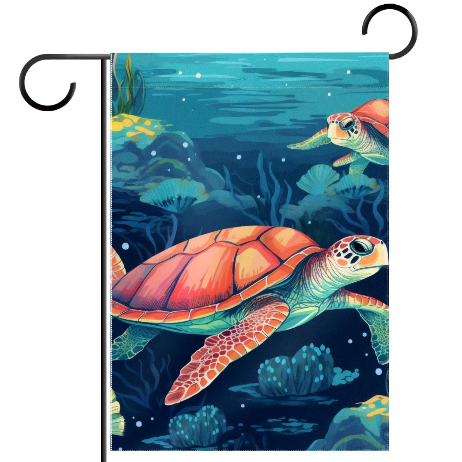 Undersea Pattern Decorative Garden Flag for All Seasons, 12 x 18 Inch ...