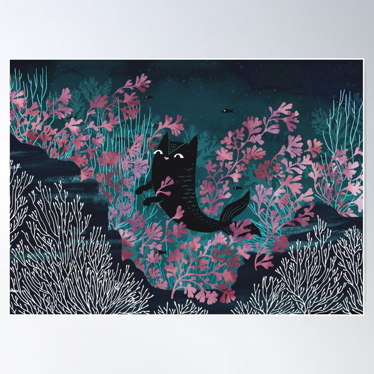 Undersea Poster Wall Art, Modern Wall Decor For Living Room Bedroom ...