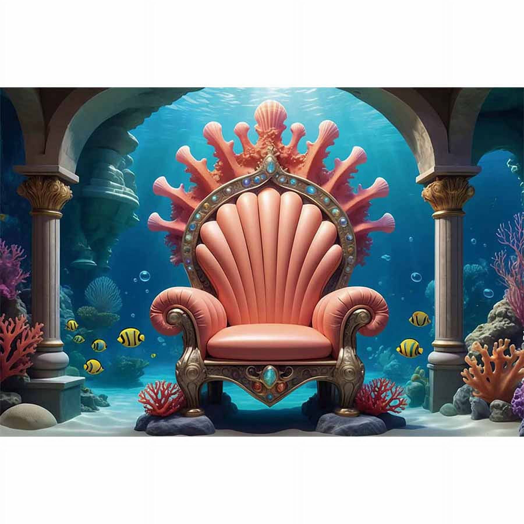 Undersea Thr Birthday Photography Background Baby Mermaid Party ...