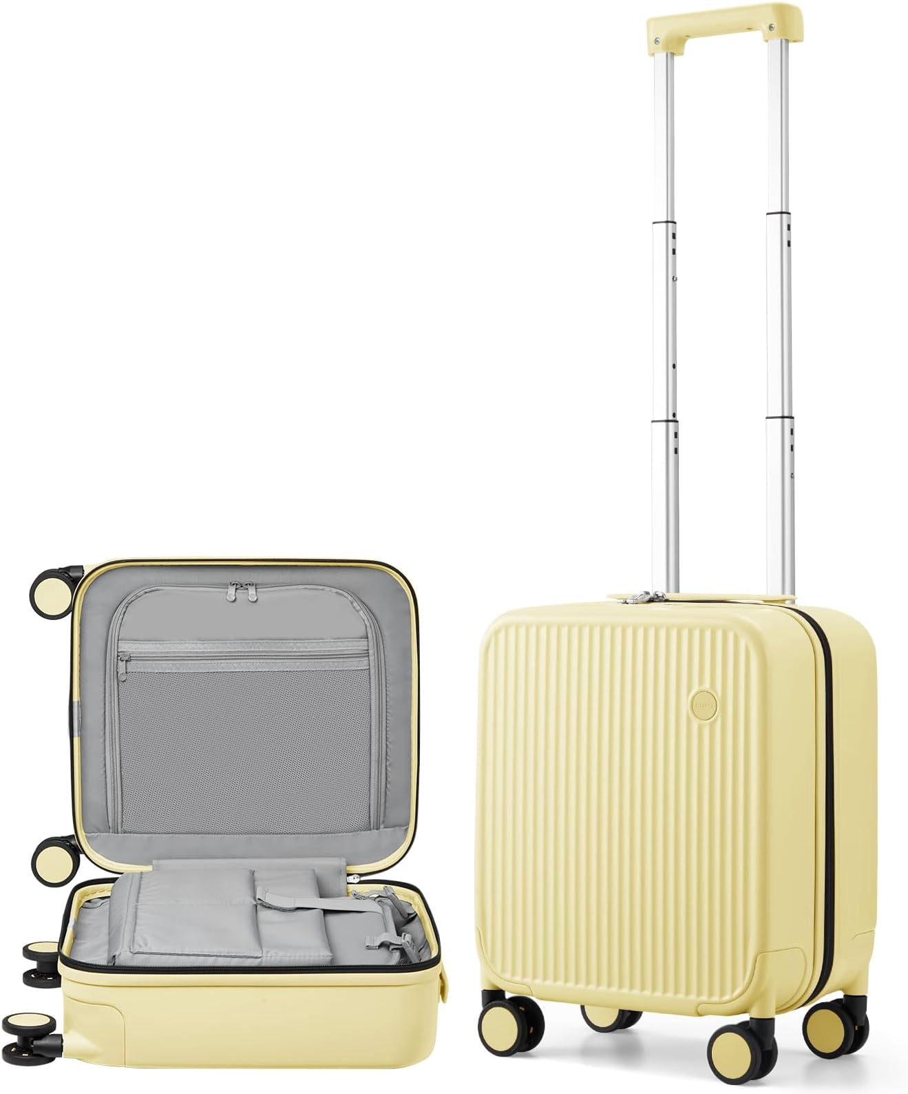 Underseat Carry Luggage 16 Inch Hardshell PC Suitcase with Spinner ...