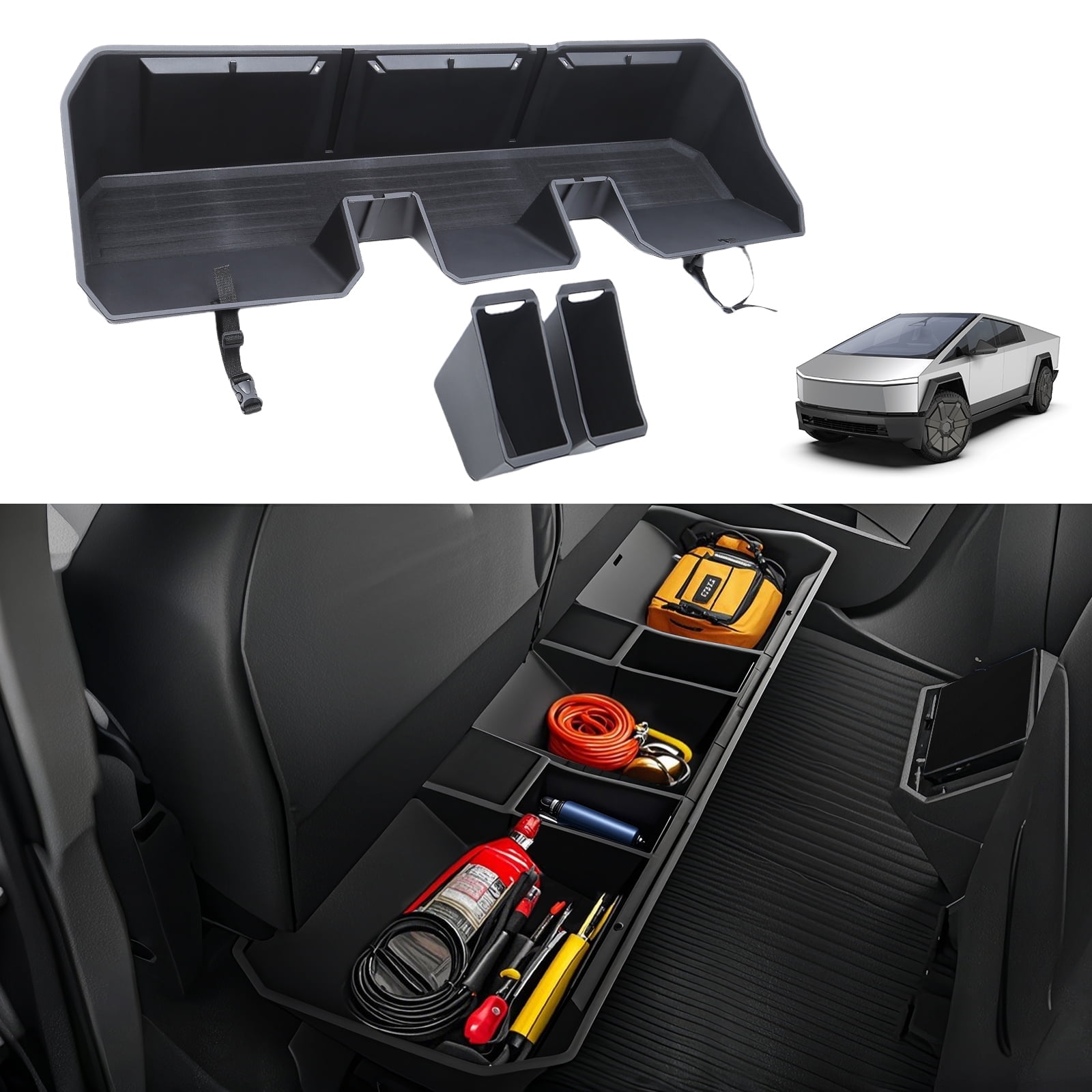 Underseat Storage Box Organizer Compatible with 2024 2025 Tesla ...