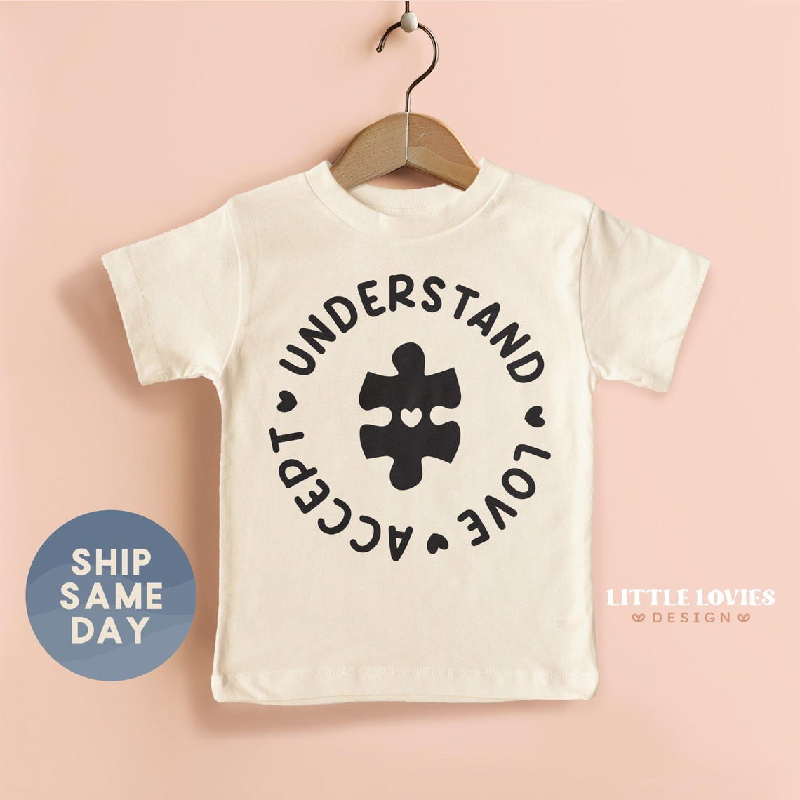 Understand Love Accept Toddler Shirt, Autism Awareness Puzzle Piece Tee ...