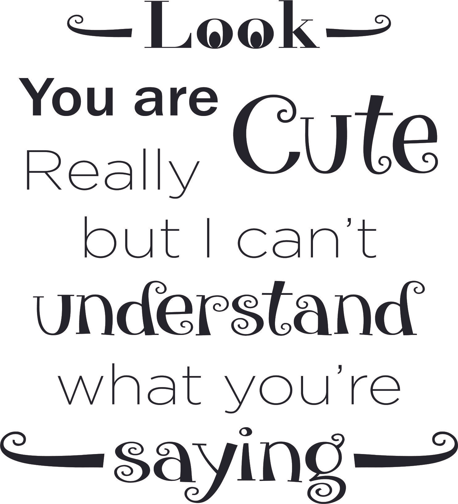 Can't Understand What You're Saying Famous Iconic Funny Quotes Sayings ...