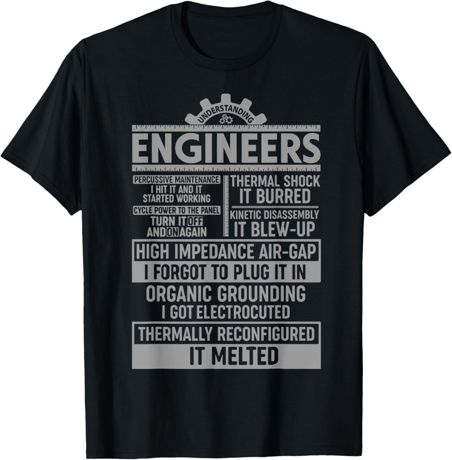 Understanding Engineers Design Funny Sarcastic Engineering T-Shirt - Walmart.com