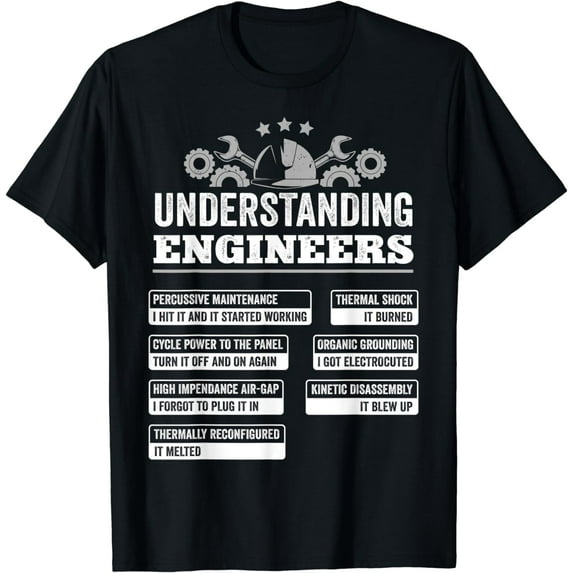 Understanding Engineers Funny Mechanical Engineering T-Shirt - Walmart.com