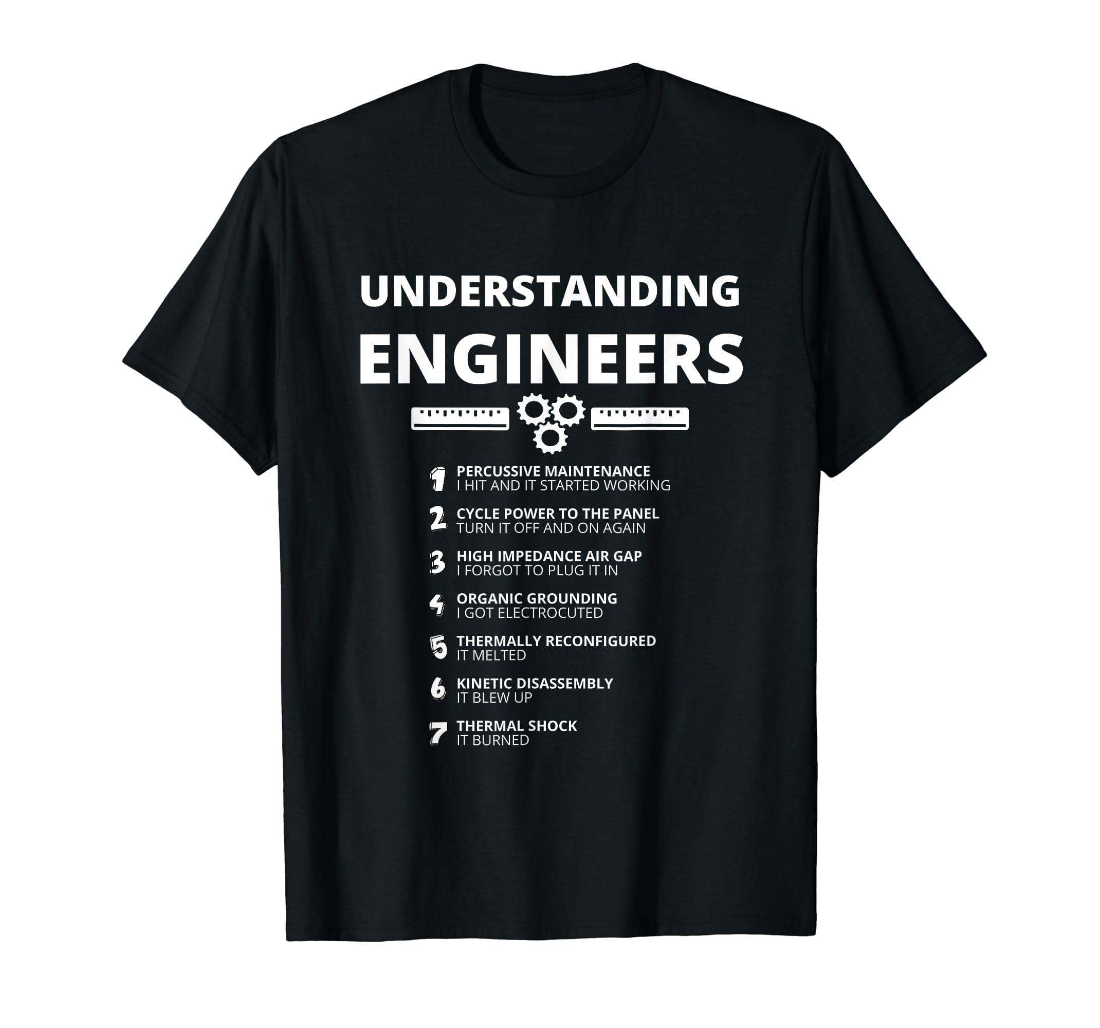 Understanding Engineers - Funny Sarcastic Engineering Gift Men Casual T-Shirt - Walmart.com