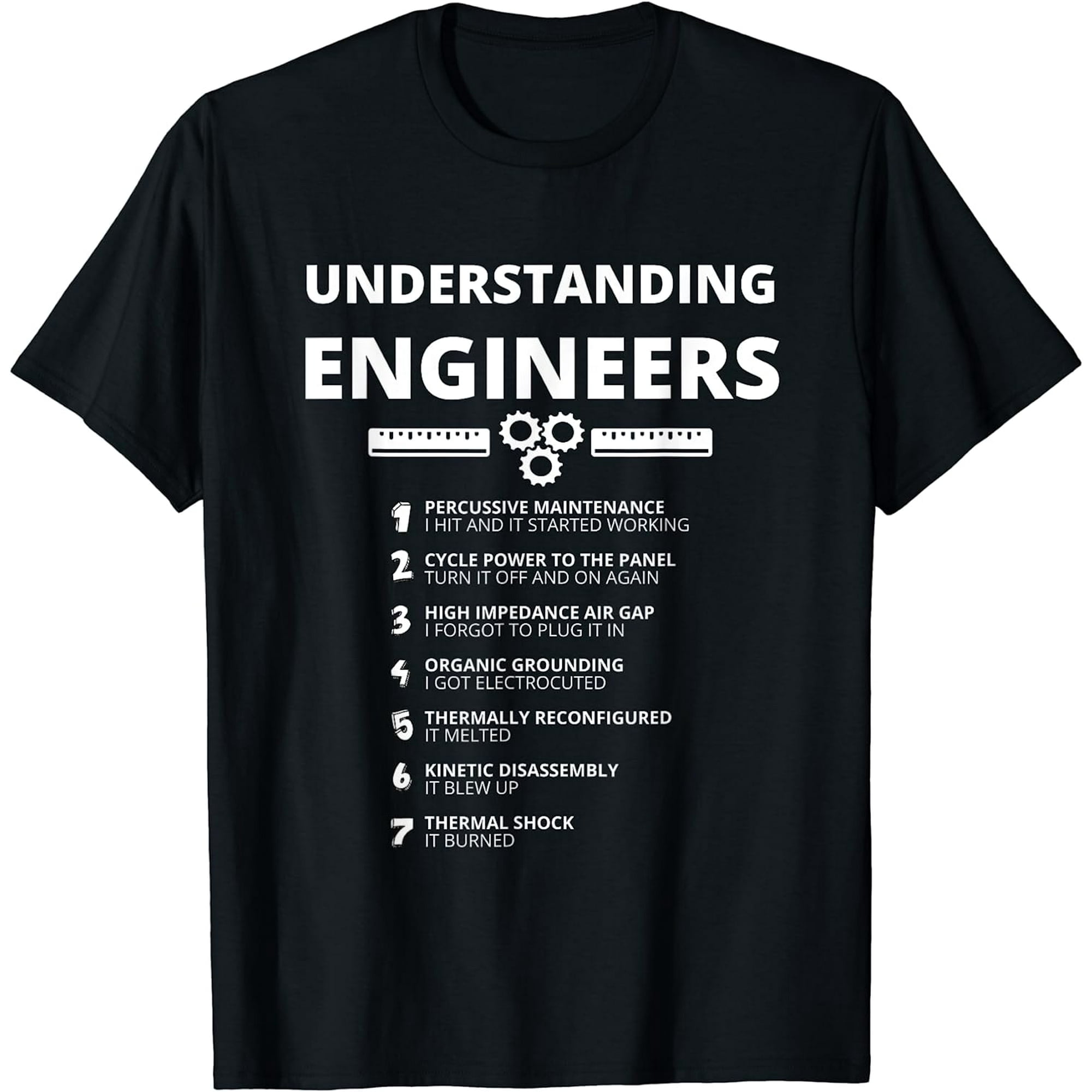 Understanding Engineers Funny Sarcastic Engineering Gift T-Shirt For Men - Walmart.com