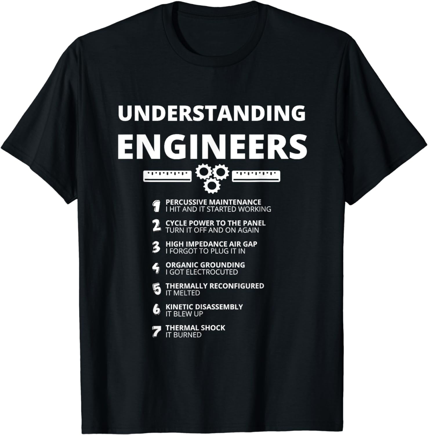 Understanding Engineers - Funny Sarcastic Engineering Gift T-Shirt - Walmart.com