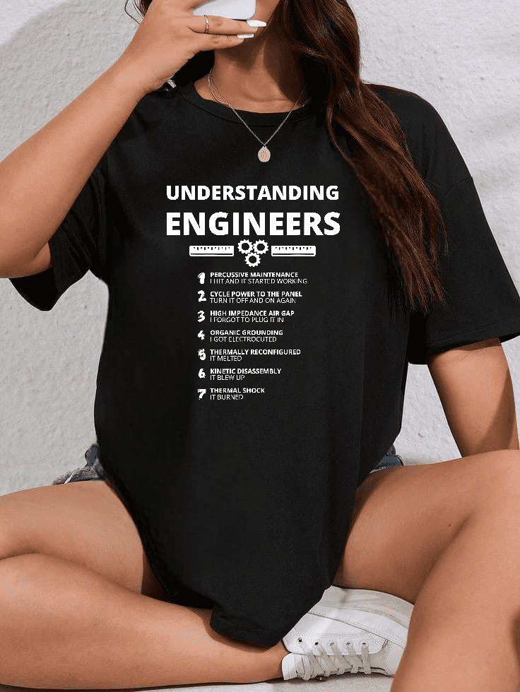 Understanding Engineers Funny Sarcastic Flowchart Quote Humor Unisex T ...