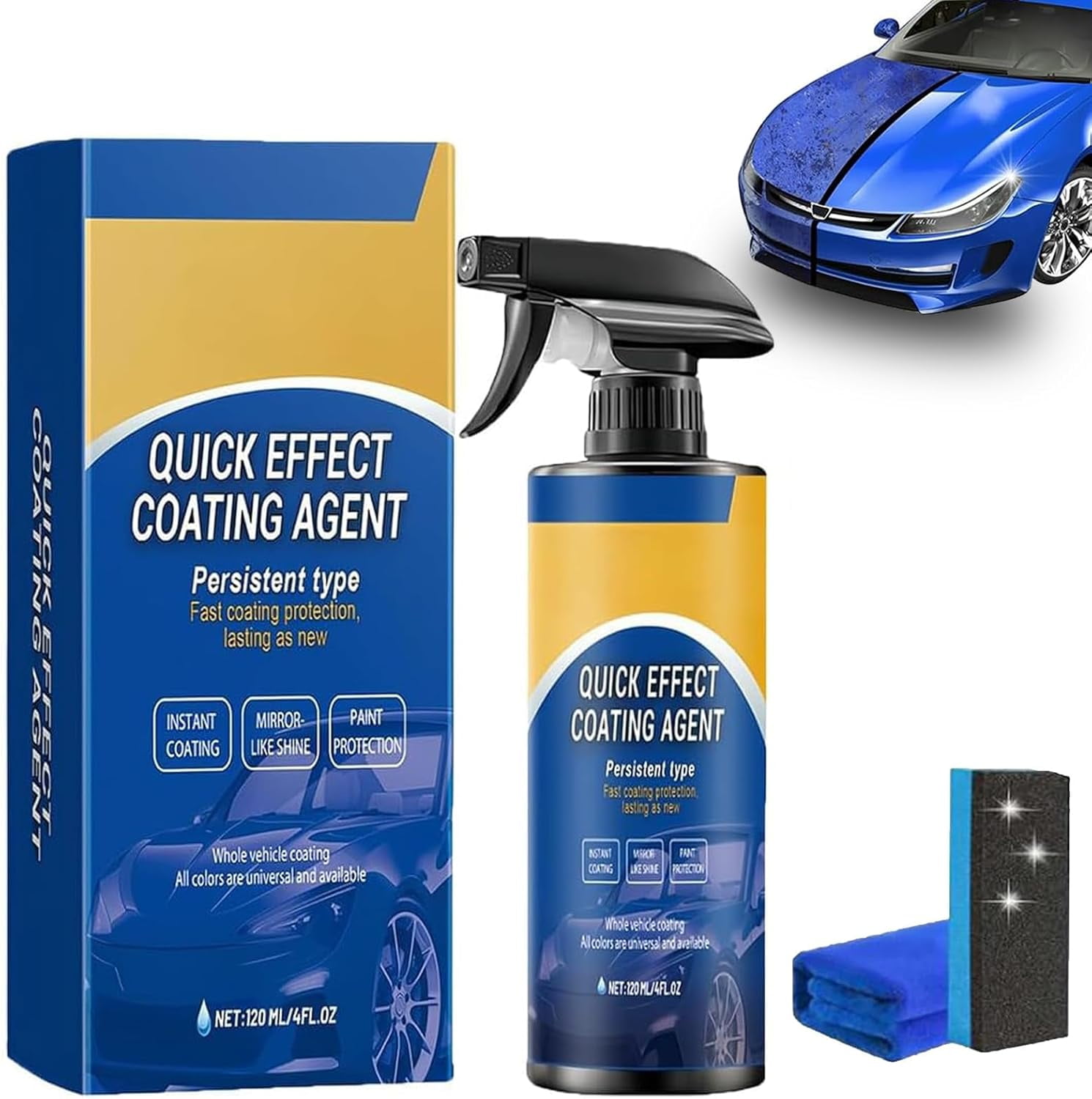 Undersunny Car Shine, Quick Effect Coating Agent for Car, 2025 New ...