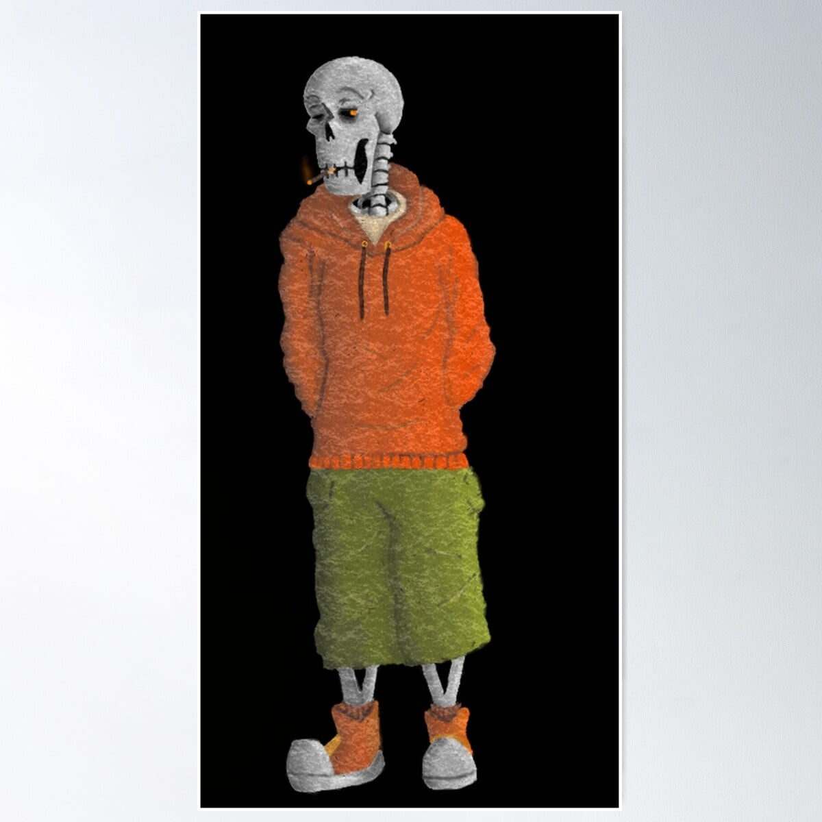 Underswap Papyrus Poster Wall Art, Modern Wall Decor For Living Room ...