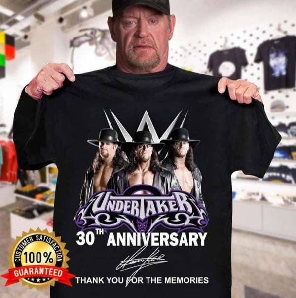 Undertaker 30th Anniversary Thank You For The Memories Signatures T ...