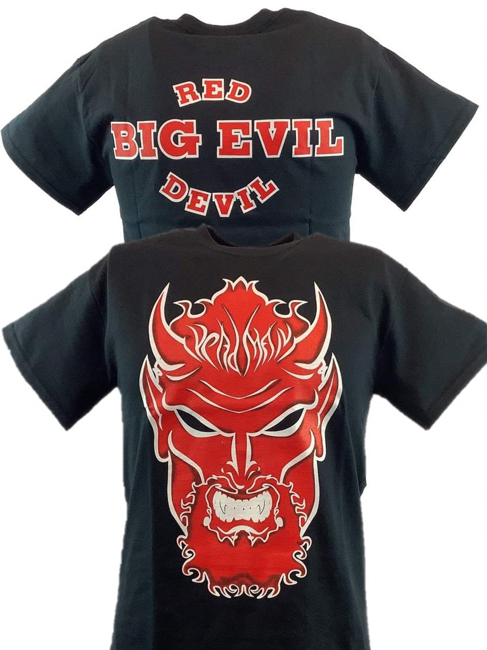 Undertaker Big Evil Red Devil Head Adult Mens Black T-shirt XL, 100% ...