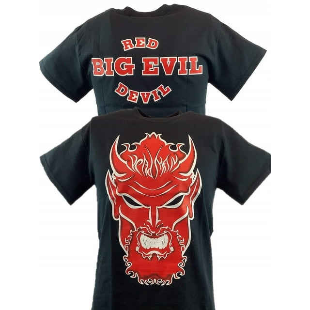 Undertaker Big Evil Red Devil Head Men's Black T-shirt, 100% Cotton ...