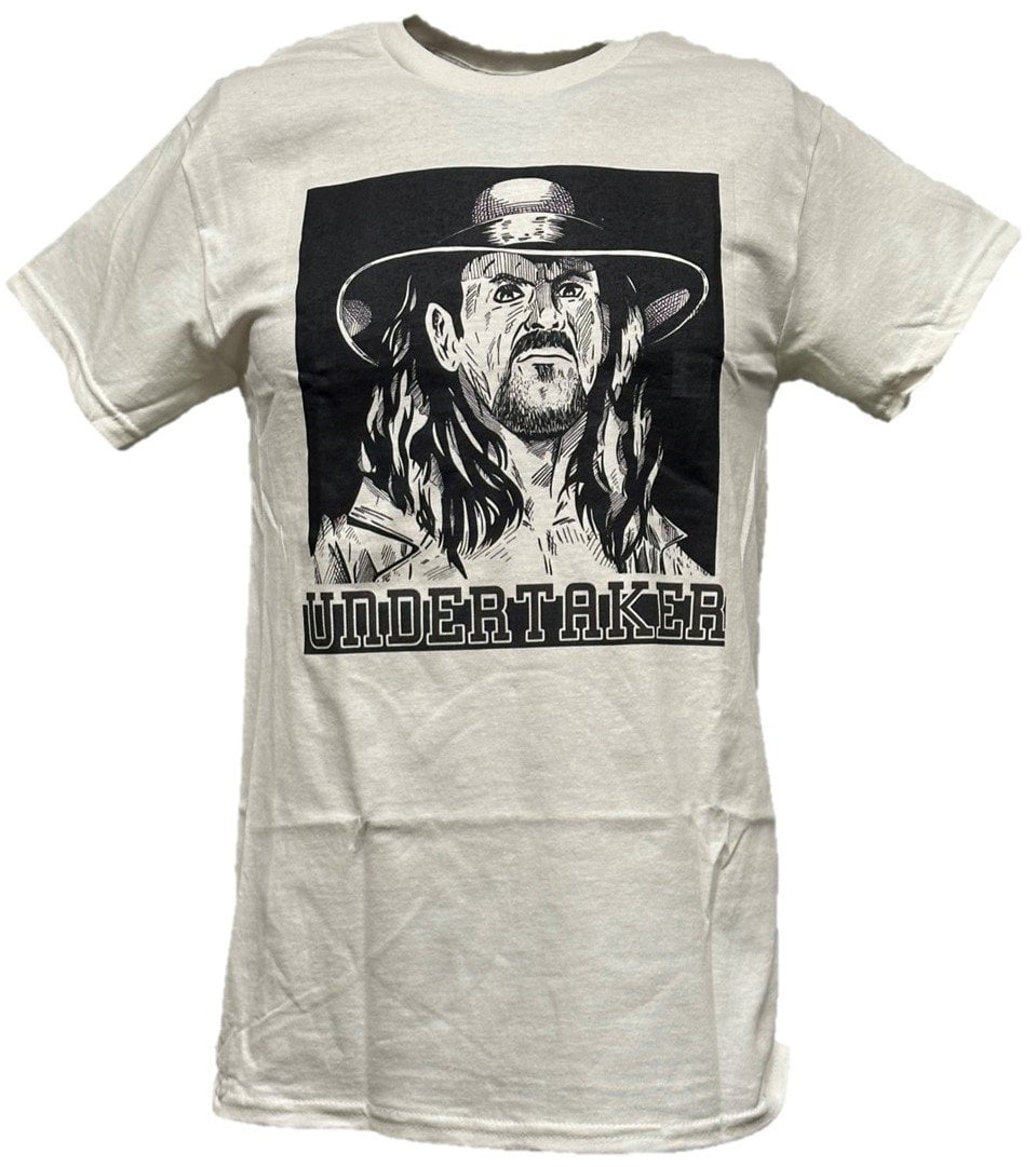 Undertaker Black White Portrait T-shirt - Walmart.com