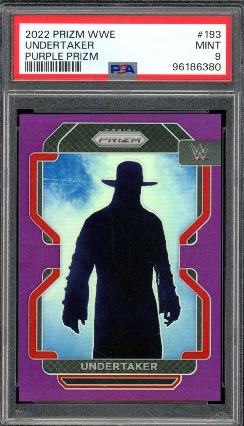 Undertaker Card 2022 Prizm WWE Purple Prizm (pop 11) #193 PSA 9 ...