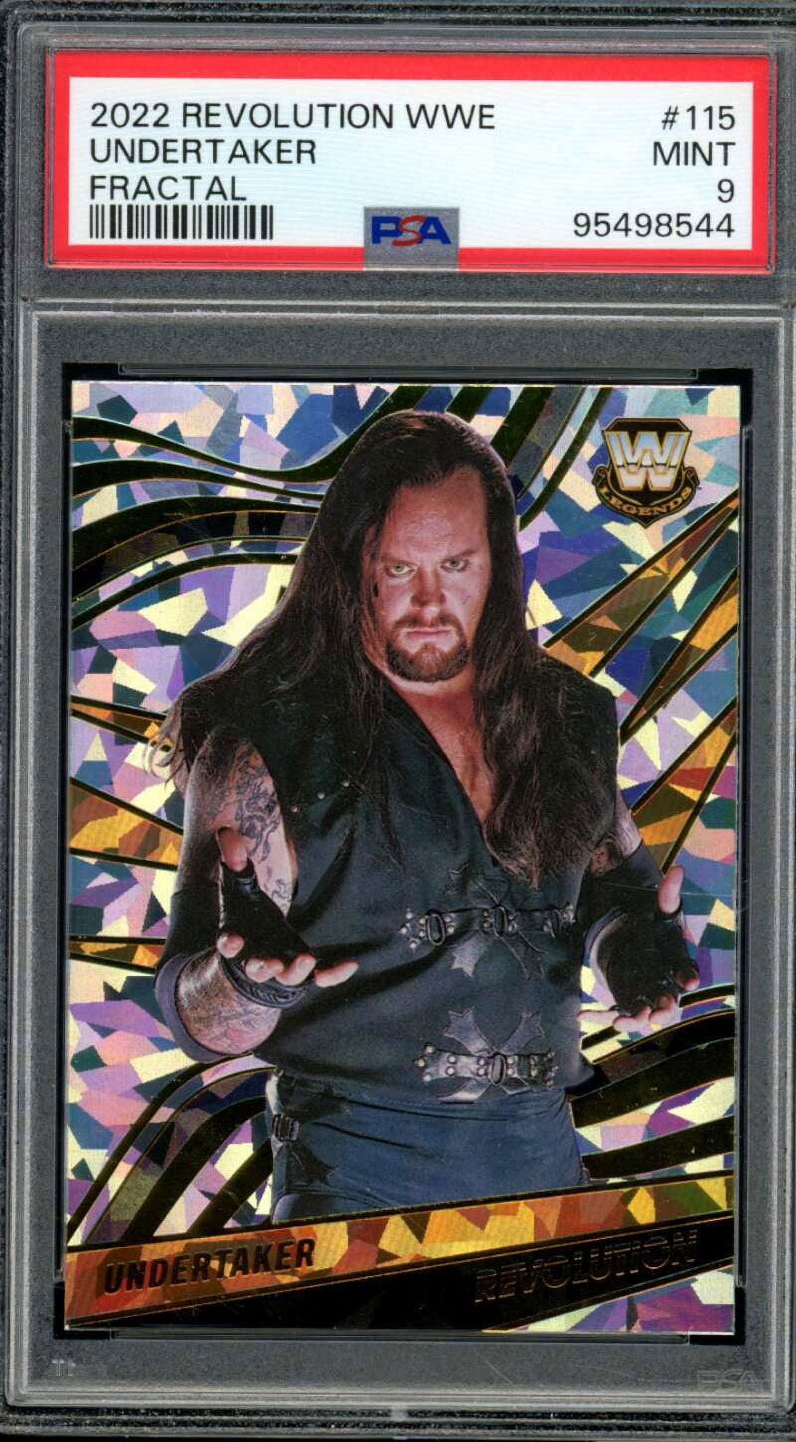 Undertaker Card 2022 Revolution WWE Fractal (pop 1) #115 PSA 9 ...