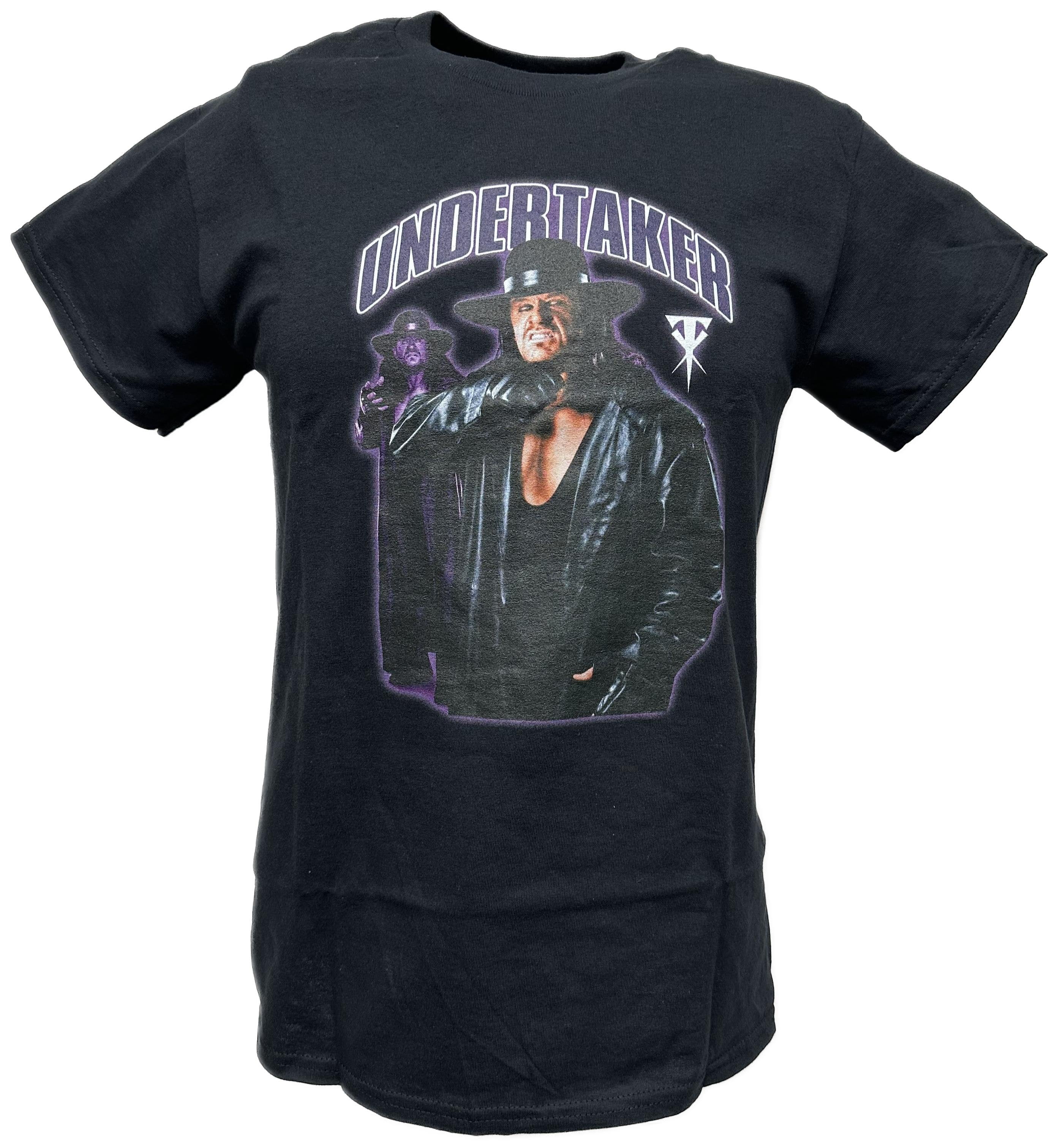 Undertaker Trenchcoat Hat Mens Black T-shirt WWE - Walmart.com