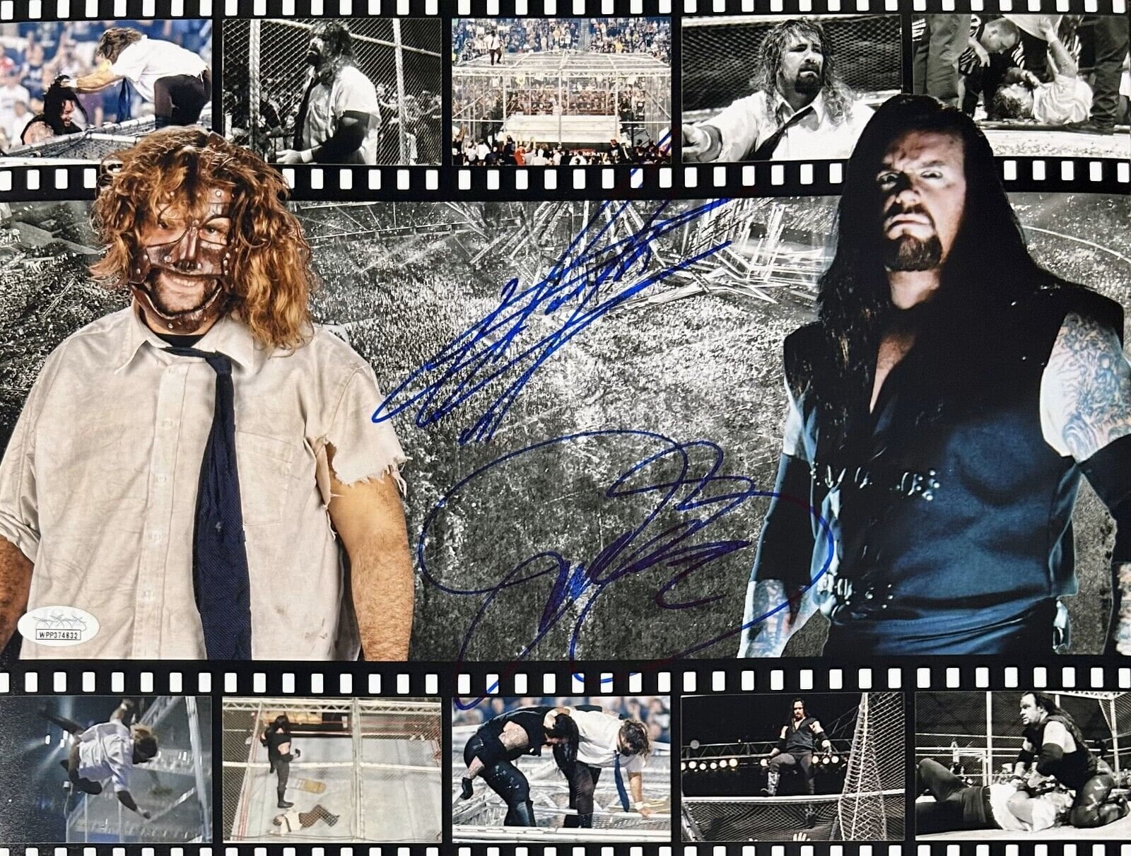 Undertaker and Mic Foley Mankind Signed Autographed 11x14 Photo JSA ...