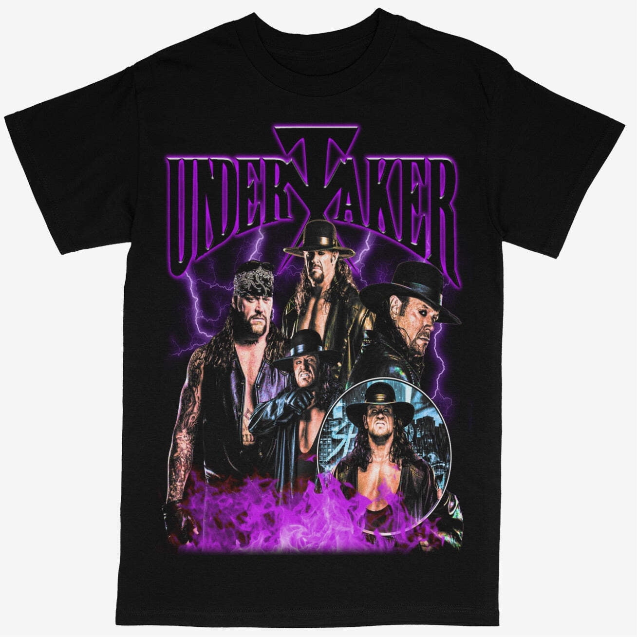 Undertaker t-shirf WWF WCW Wrestling - Walmart.com