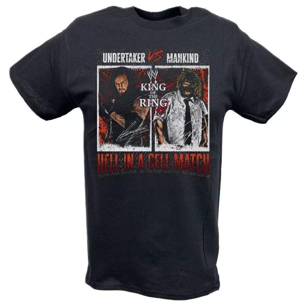 Undertaker vs Mankind Hell In A Cell King Of The Ring Black T-shirt ...