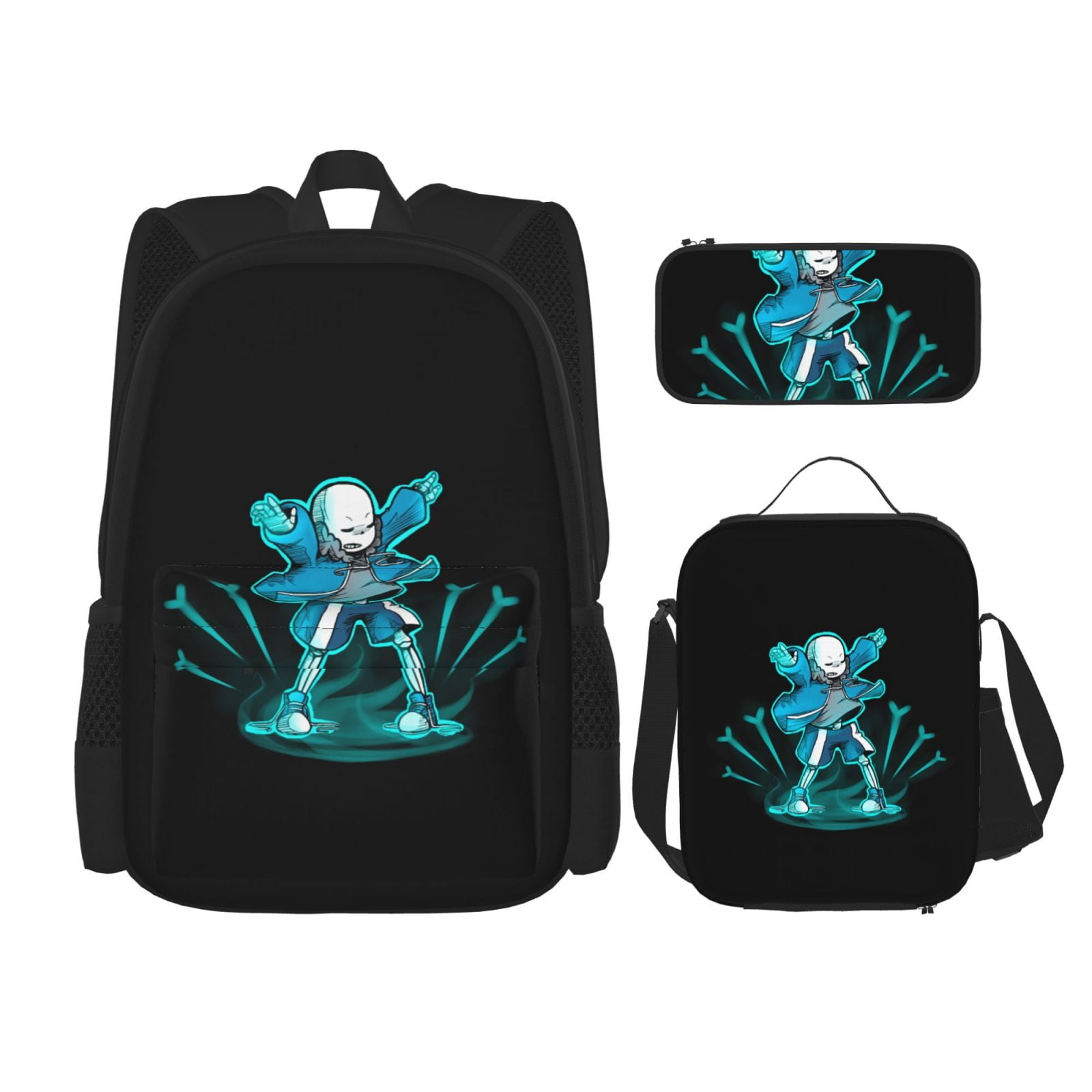 Undertale 01 Backpacks With Lunch Pack Pencil Case 3pcs Set, Double ...