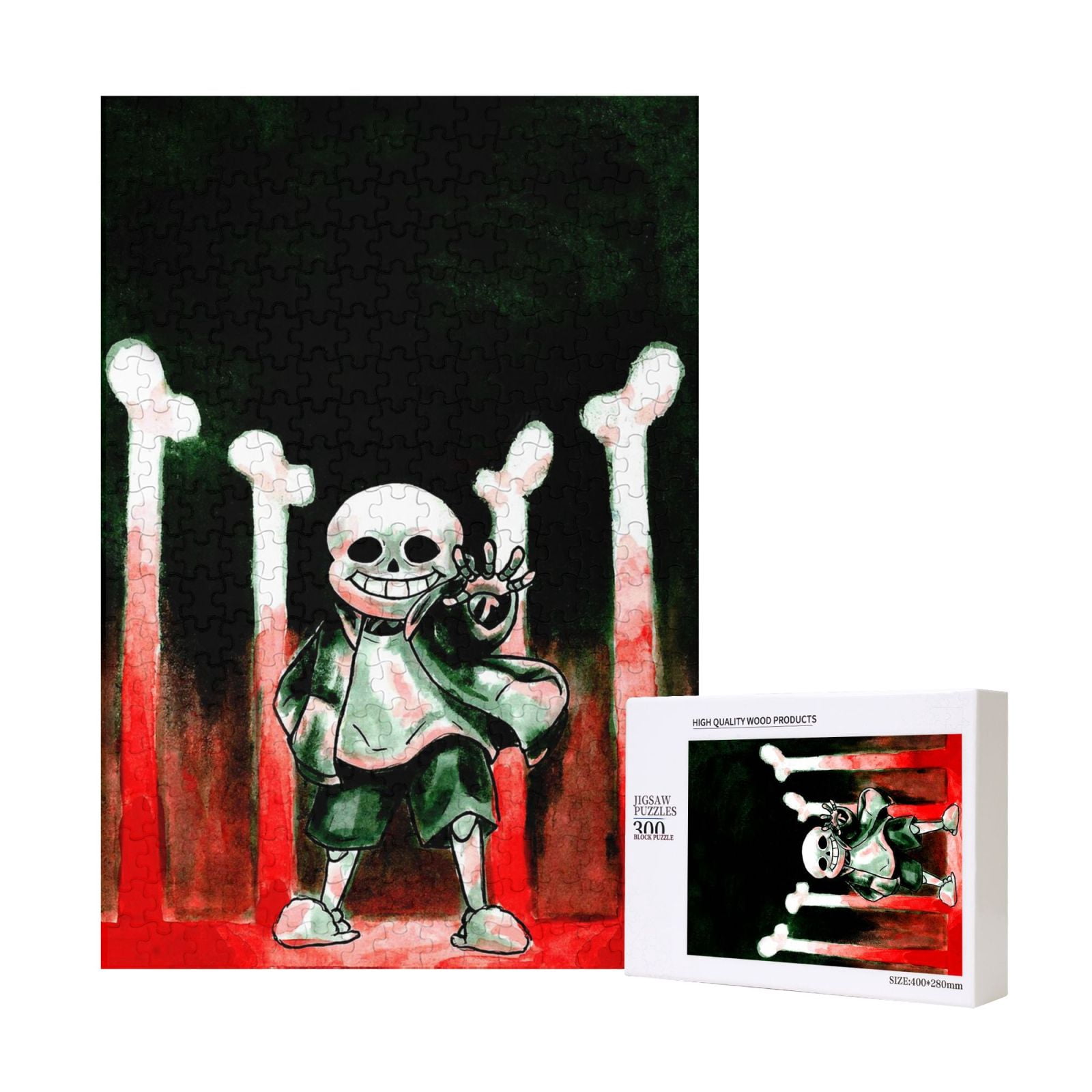 Undertale 3 Picture Puzzle For Adults - 300 Piece Of Wooden Puzzle ...