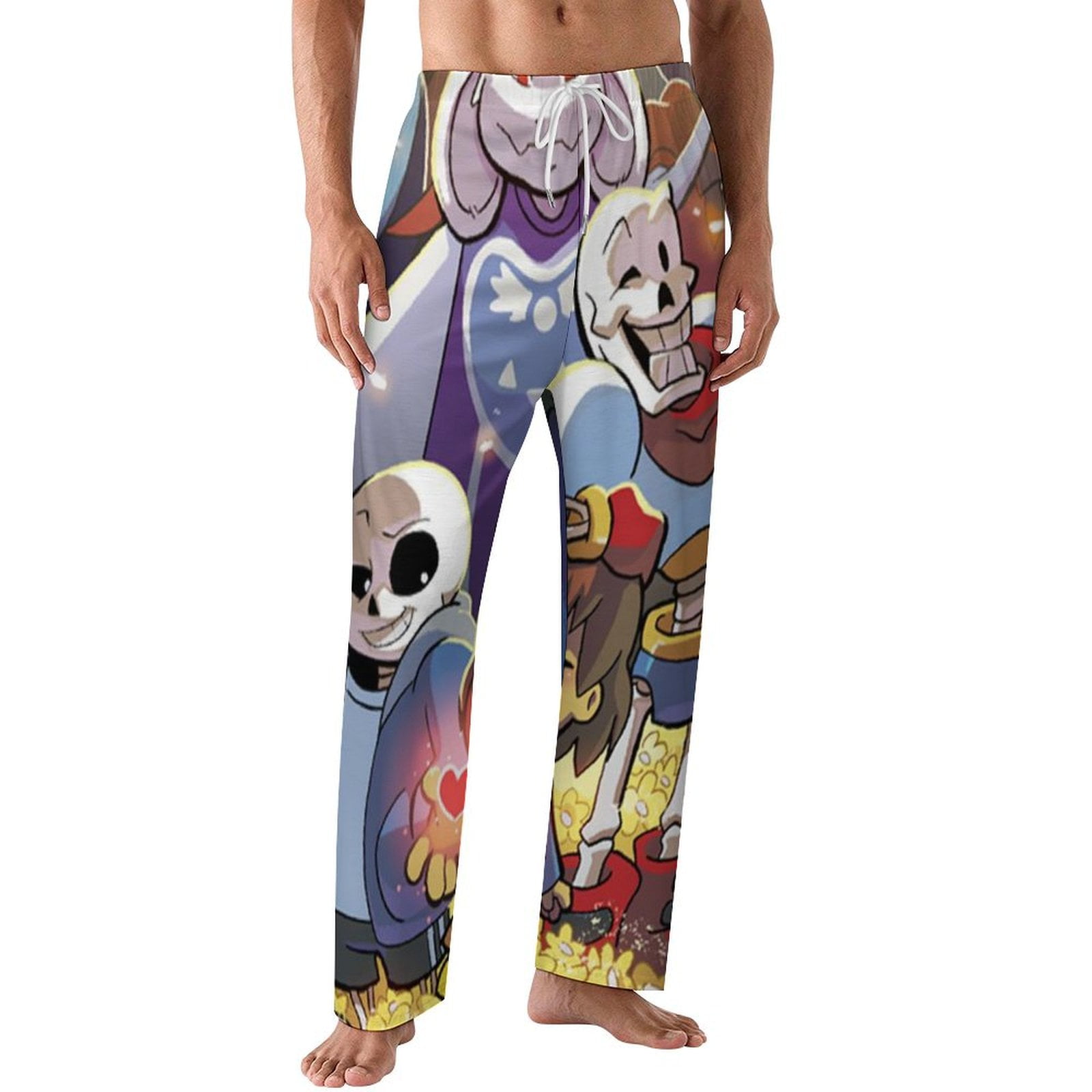 Undertale Adventure Mens Pajama Pants Cozy Soft Lounge Sleep Pajamas ...