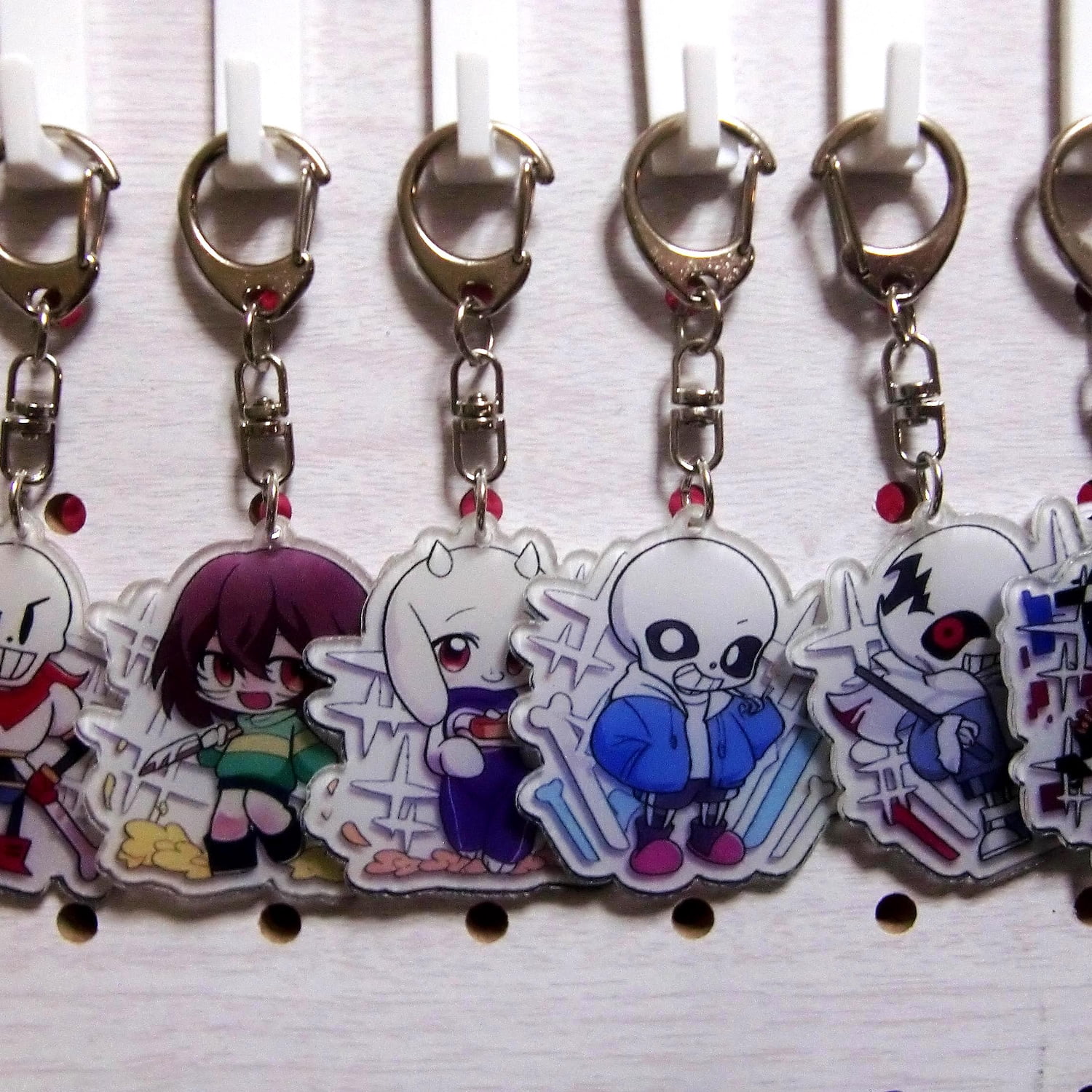 Undertale And Deltarune Video Game Characters Acrylic Craft charms ...