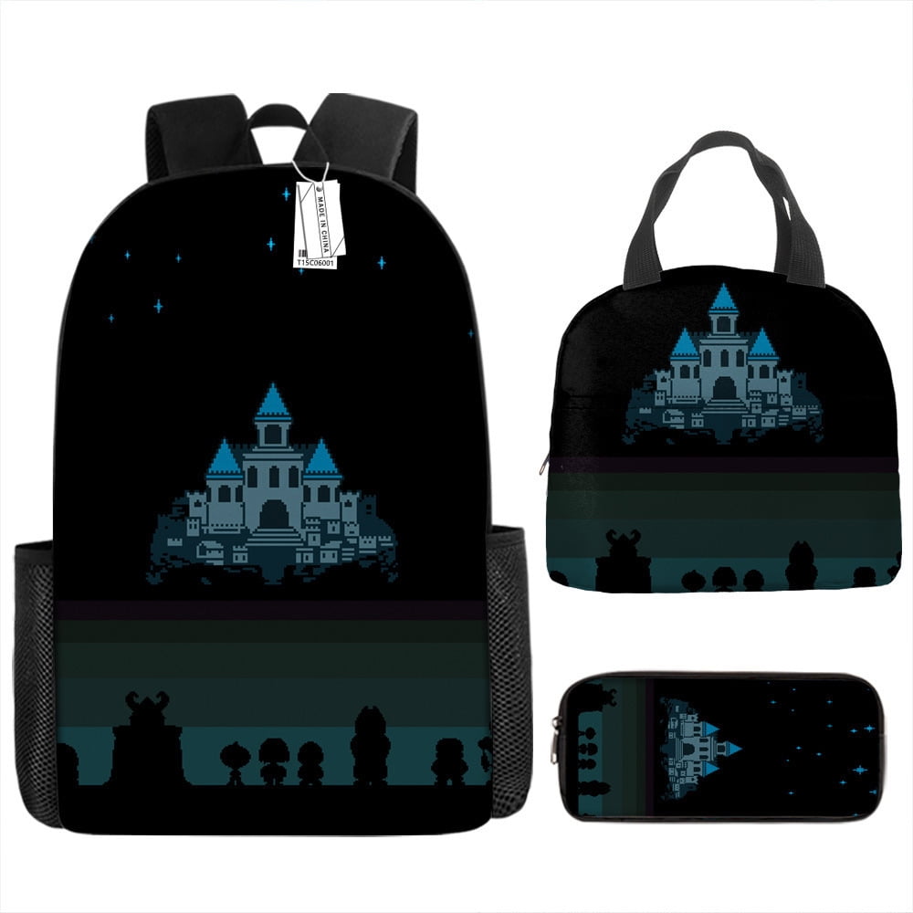 Undertale Anime Backpack Set 3 Pieces Lunch Bag and Pencil Case for ...