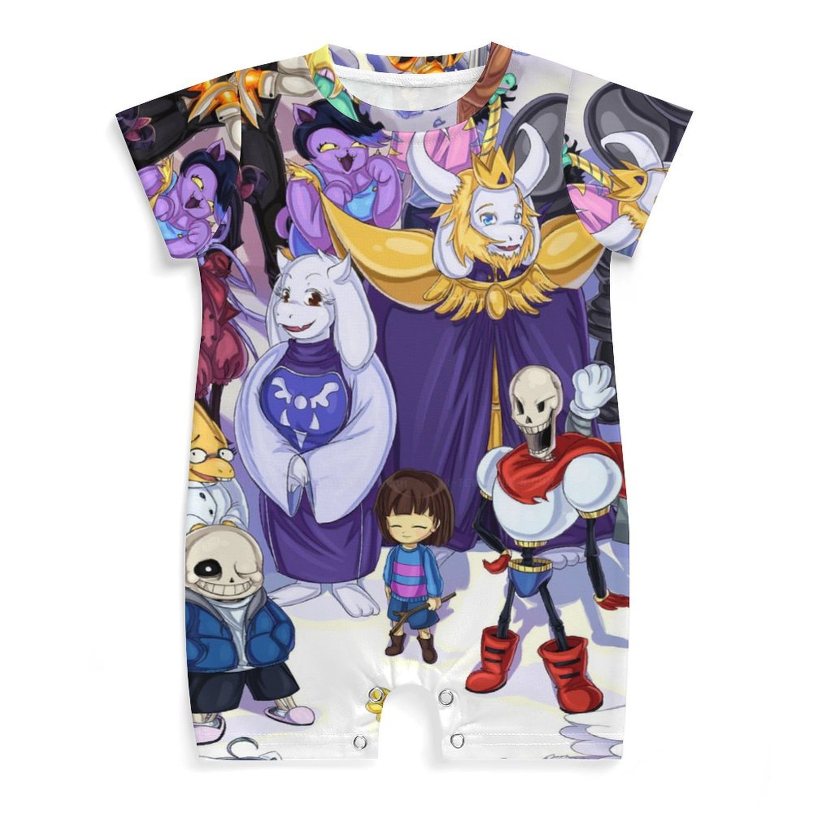 Undertale Baby Romper Jumpsuit Summer Short Sleeve One-Piece Outfit ...