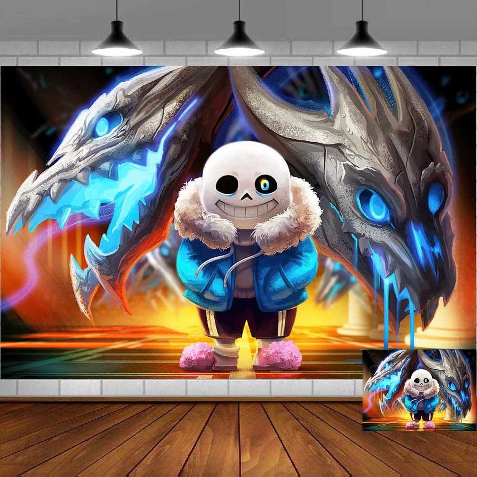 Undertale Backdrop Banner Party Supplies Poster Movie Theme Background ...