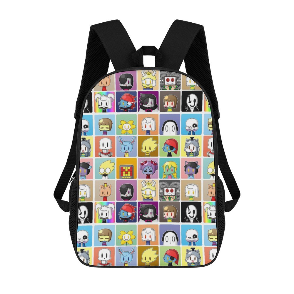 Undertale Backpack 17 Inch Shoulder Bag Sturdy Laptop Backpack Daypack ...