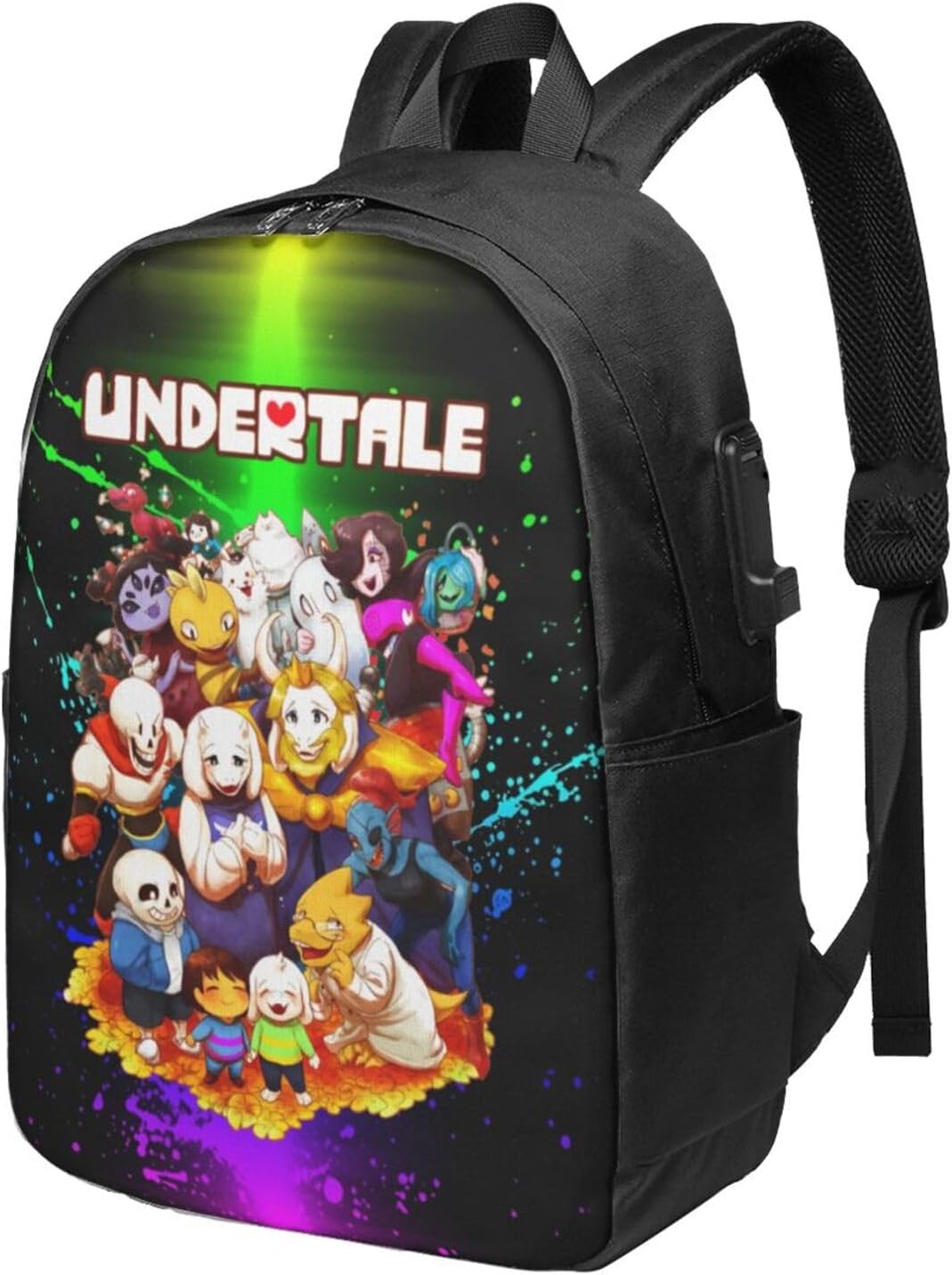 Undertale Backpack Men Women Computer Bag with USB Port Laptop Daypack ...