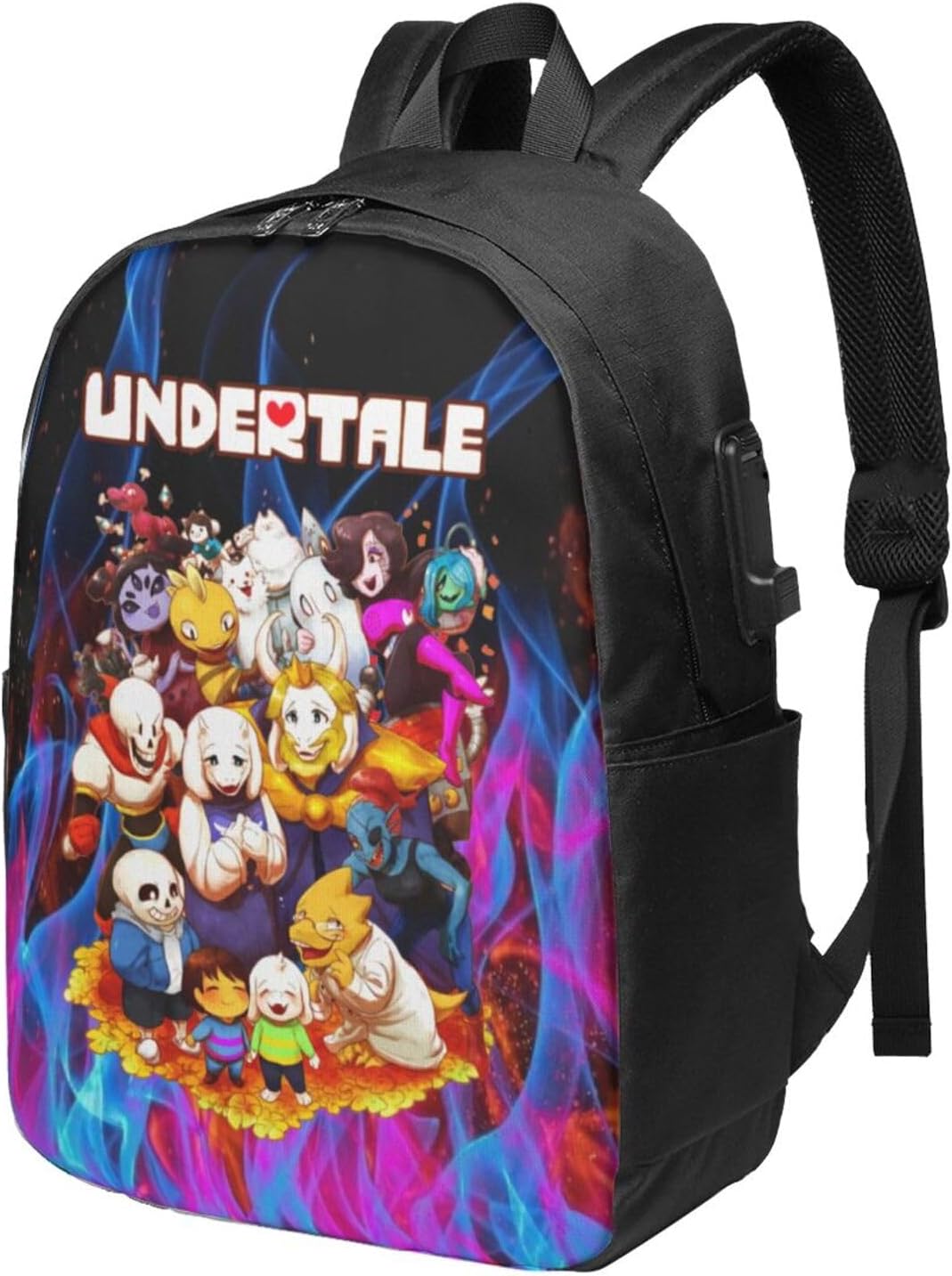 Undertale Backpack Men Women Computer Bag with USB Port Laptop Daypack ...