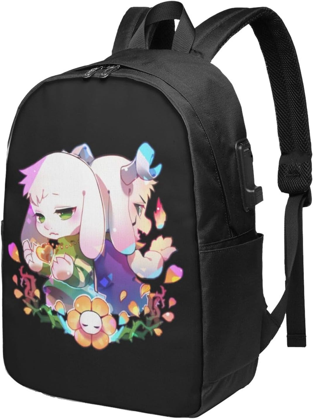 Undertale Backpack Men Women Computer Bag with USB Port Laptop Daypack ...