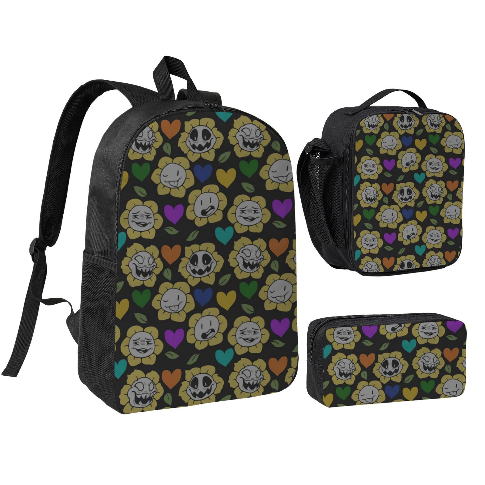 Undertale Backpack Set 3-Piece , bag with lunch bag & case combination ...